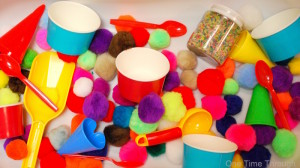 How to Make a Pom Pom Ice Cream Shop - One Time Through