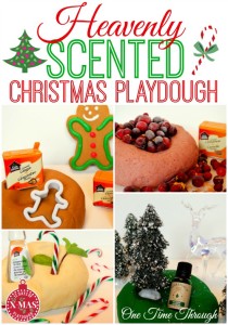 Heavenly Scented Christmas Playdough Recipes - One Time Through