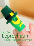 Leprechaun Finger Puppets & Rhyme - One Time Through