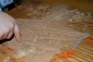 Spicy-Scented Sensory Math and Art for Kids - One Time Through